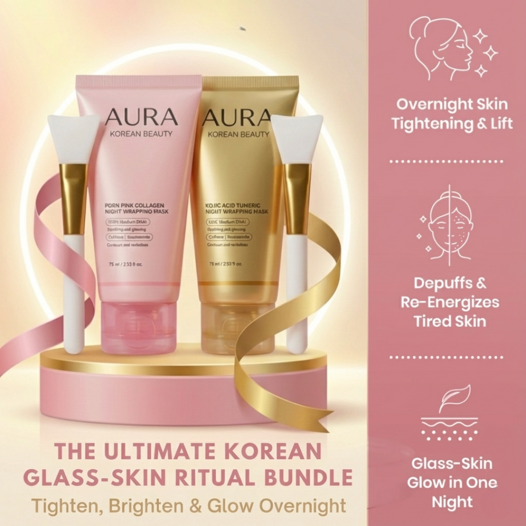 Kojic Acid Turmeric- PDRN Collagen Caffeine Wrapping Mask DUO – AURA ...
